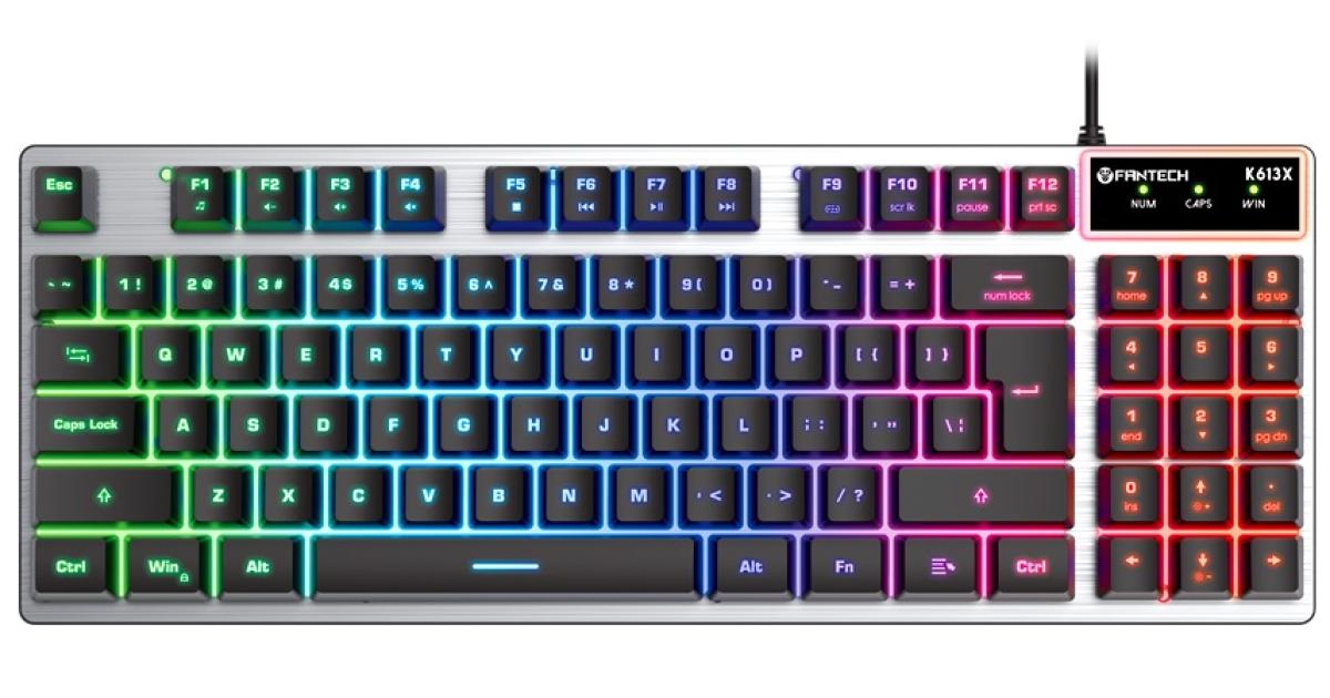 Fantech Fighter K613x (80%) Membrane Compact Gaming Keyboard w ...