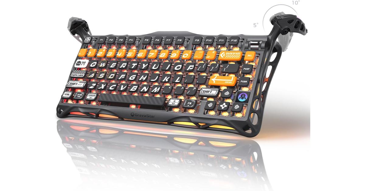 GravaStar Mercury K1 Pro Wireless Mechanical Gaming Keyboard, 75% ...