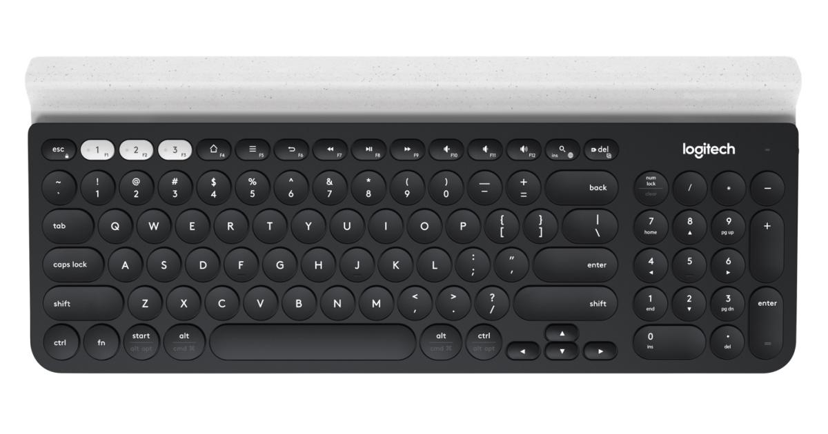 Logitech K780 Multi-Device Wireless (Bluetooth + 2.4GHz USB) Compact ...