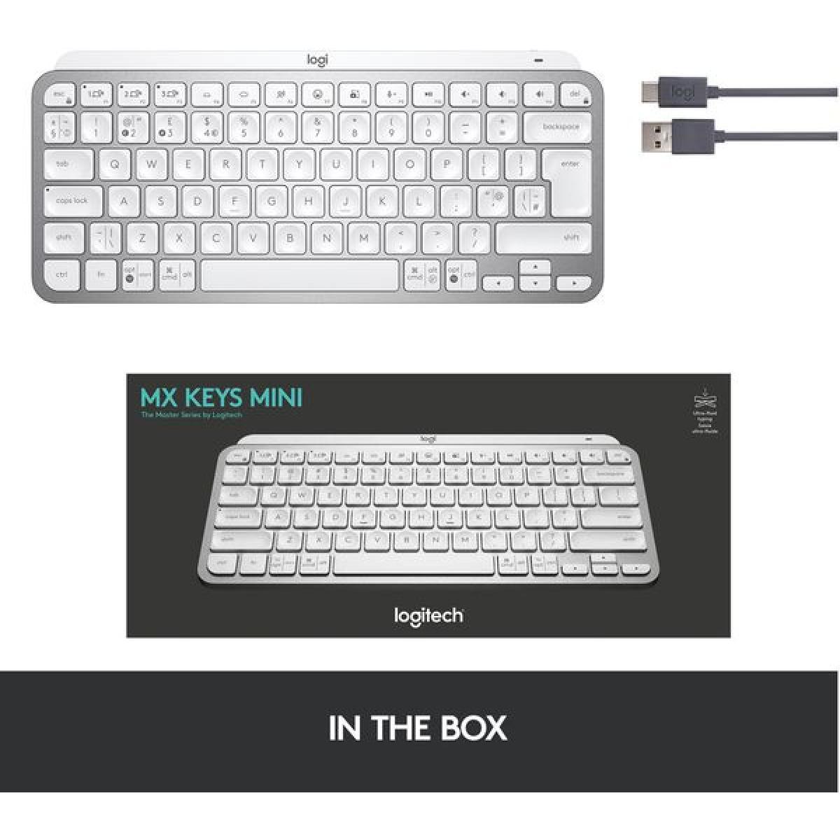 Logitech MX KEYS MINI Minimalist Compact Wireless Bluetooth Illuminated ...