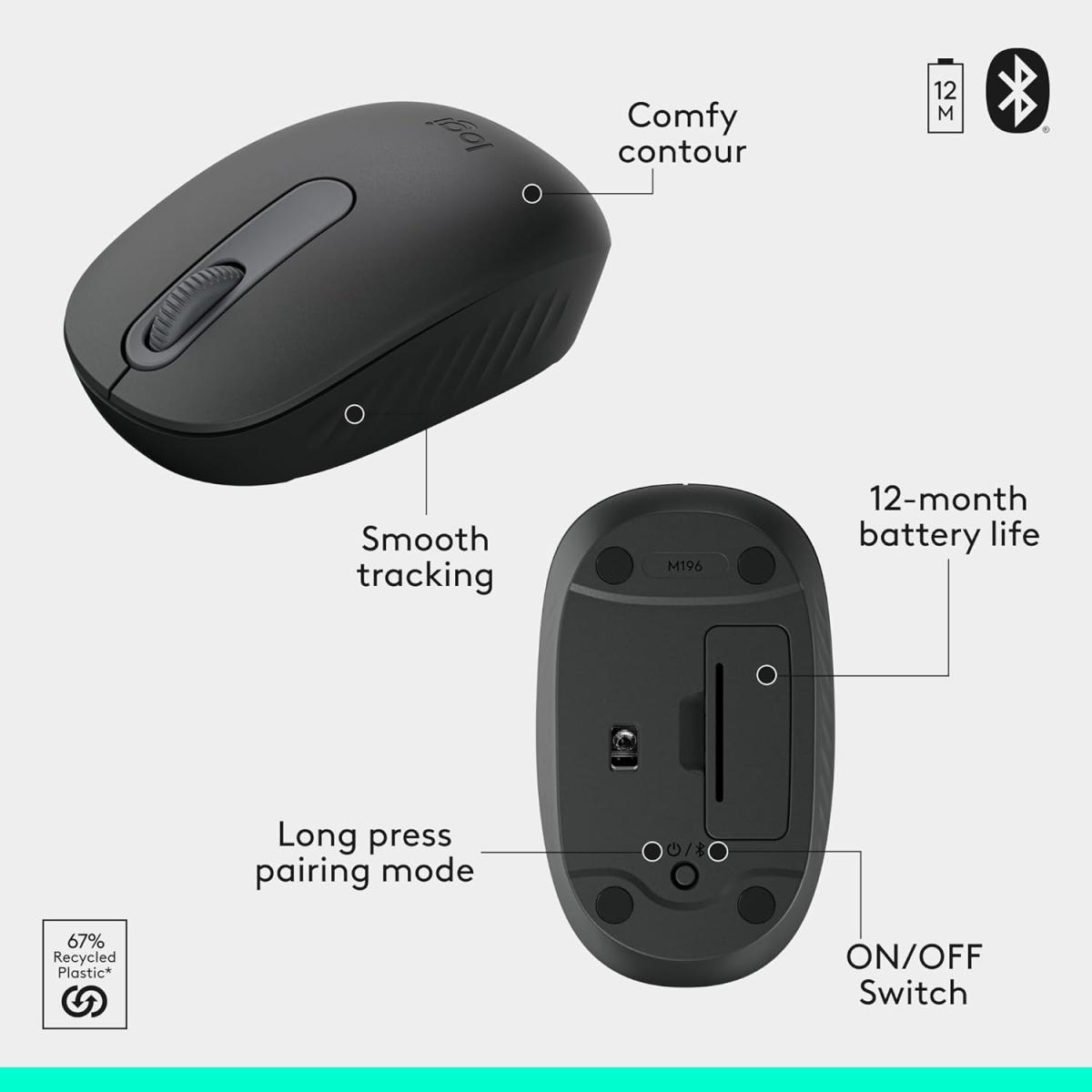 Logitech MK250 Bluetooth Wireless Mouse and Keyboard Combo: Fast & Easy ...