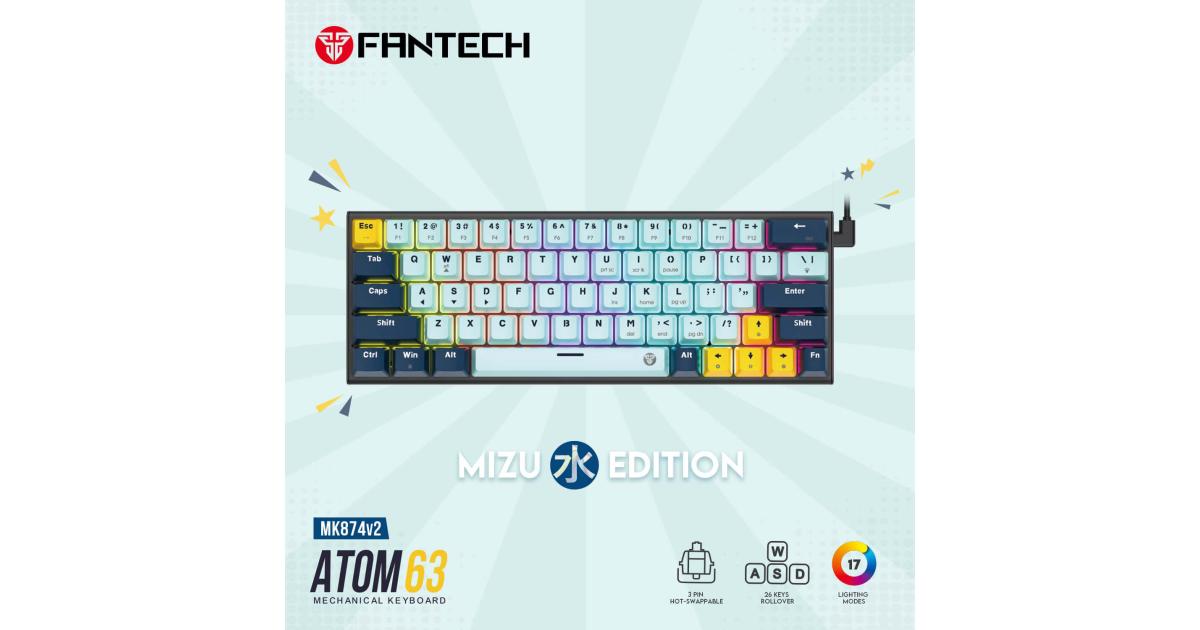 Fantech Mk874 V2 Atom63 (60% Size) RGB Wired 3 Colors Combination ...