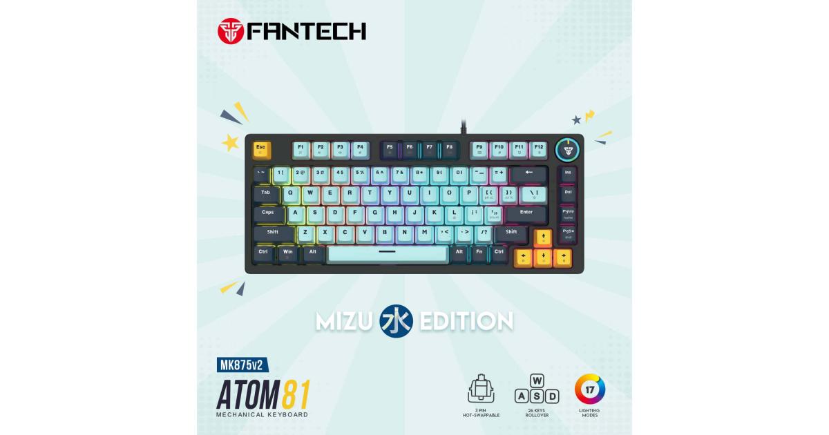 Fantech Mk875 V2 Atom81 (TKL 75% Size) RGB Wired 3 Colors Combination ...