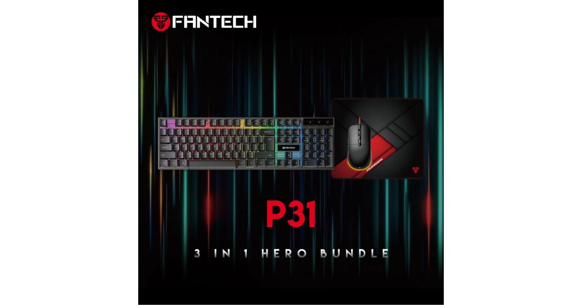 Fantech P31 Hero Bundle Wired Gaming Set (Keyboard + Mouse + Mouse Pad ...