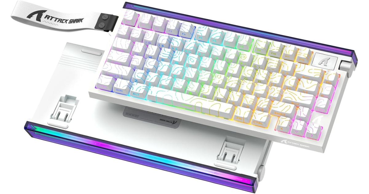 ATTACK SHARK R85HE Wired 75% Hall Effect Rapid Trigger Mechanical RGB ...