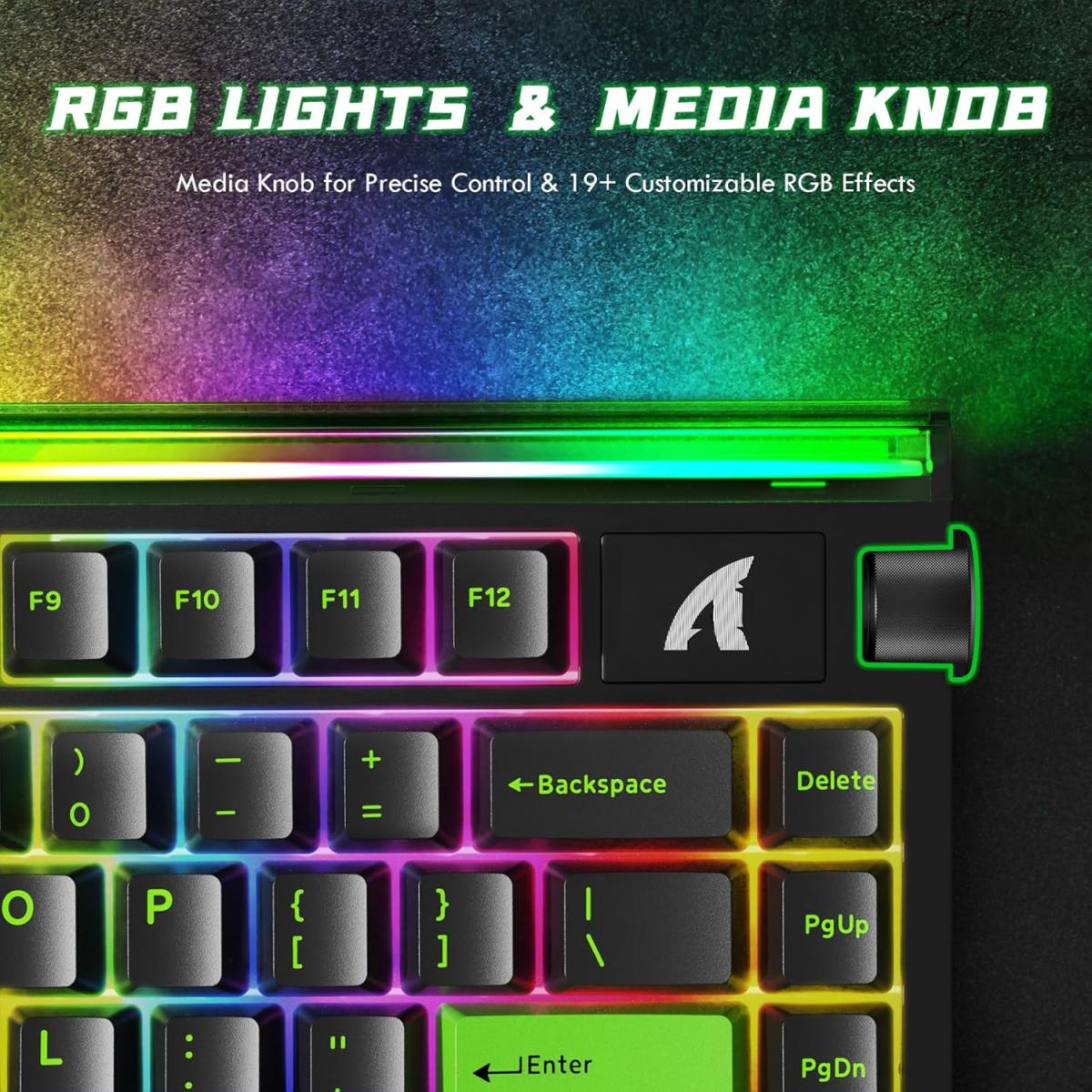 ATTACK SHARK R85 HE Wired 75% Hall Effect Rapid Trigger Mechanical RGB ...