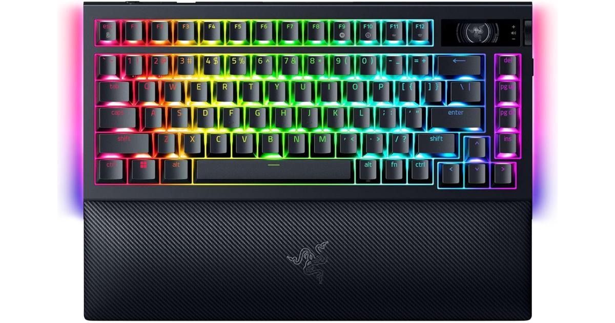 Razer BlackWidow V4 Pro 75% Wireless 2.4GHz + BT5.1 (Orange Tactile ...