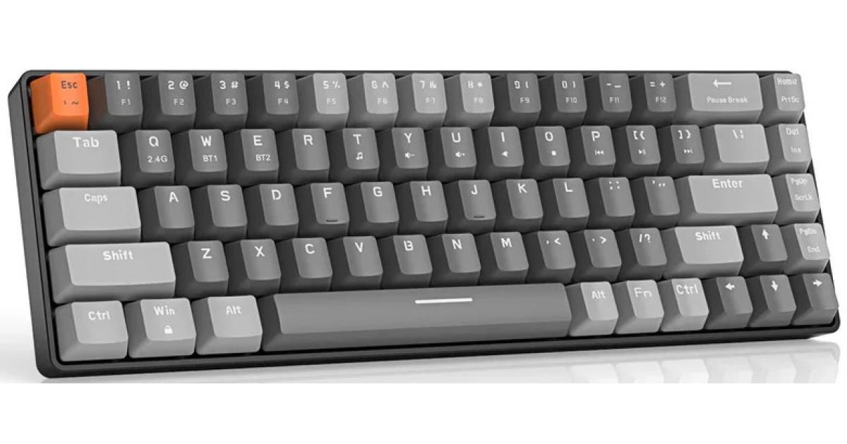 ZIYOULANG K68 Wireless (Dual Mode 2.4GHz + Bluetooth 5.0) 60% Compact ...