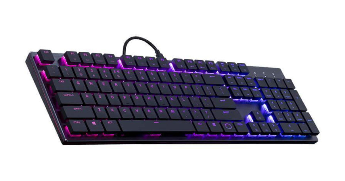Cooler Master SK650 LOW PROFILE RGB Mechanical Gaming Keyboard - Red ...