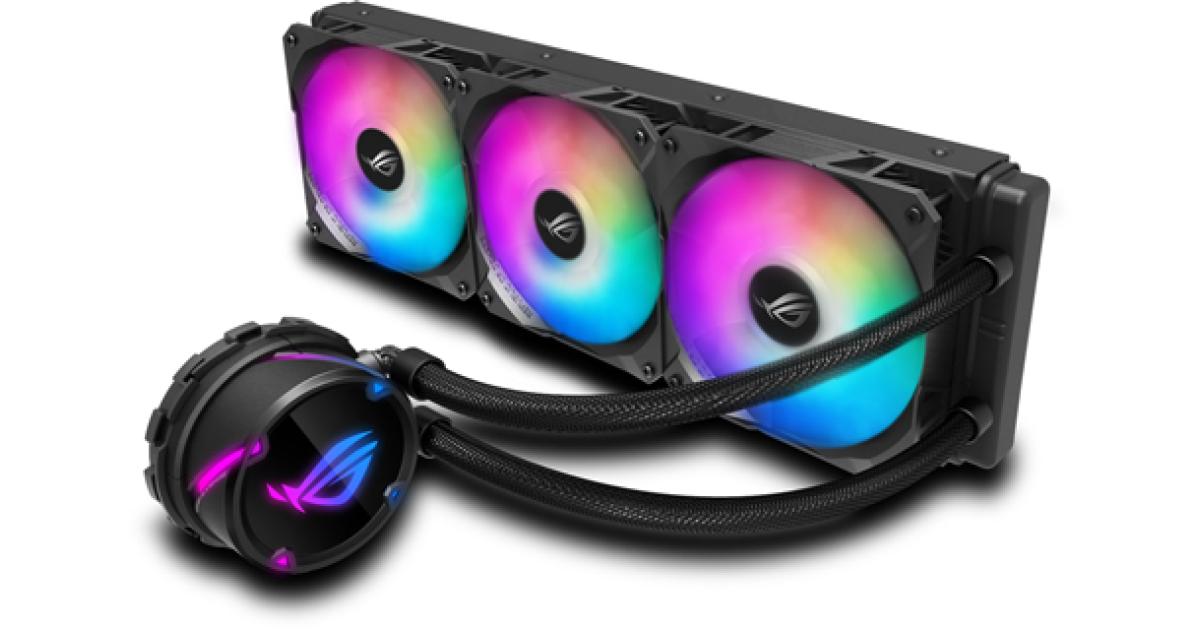 Asus ROG Strix LC 360 RGB all-in-one liquid CPU water cooler with Aura ...