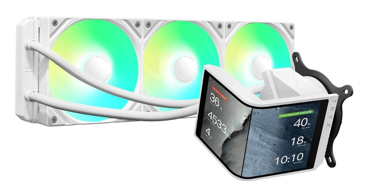 TRYX Panorama SE 360 (White) ARGB High- Preformance AIO CPU Liquid ...