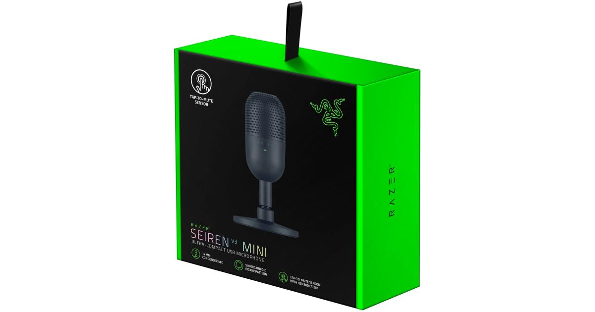 Razer Seiren V3 Mini Ultra Compact Condenser USB Microphone w ...