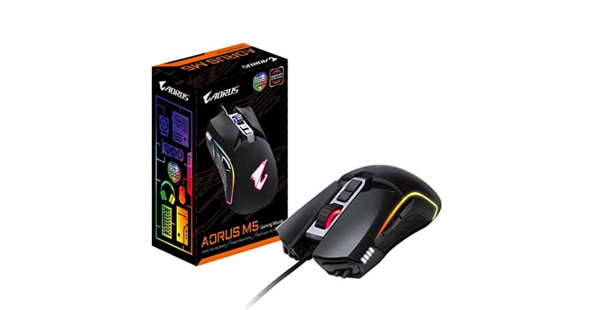 GIGABYTE AORUS M5 RGB 16000 dpi 16.7M Customizable Lighting Gaming ...