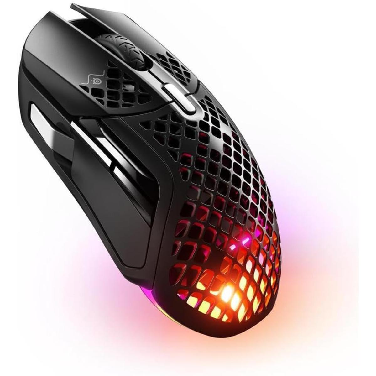 SteelSeries Aerox 5 Wireless (2.4 GHz/Bluetooth) Holey RGB TrueMove Air ...
