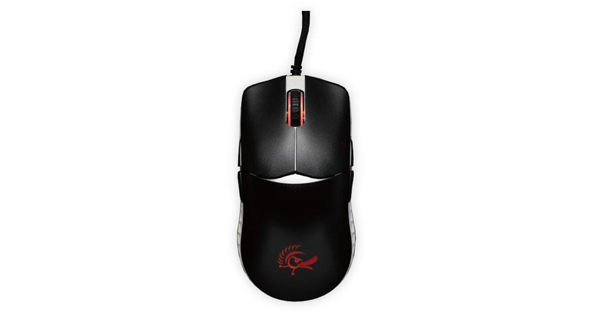 Ducky Black & White Feather,16000 DPI ARGB Symmetrical 65g Mouse With ...