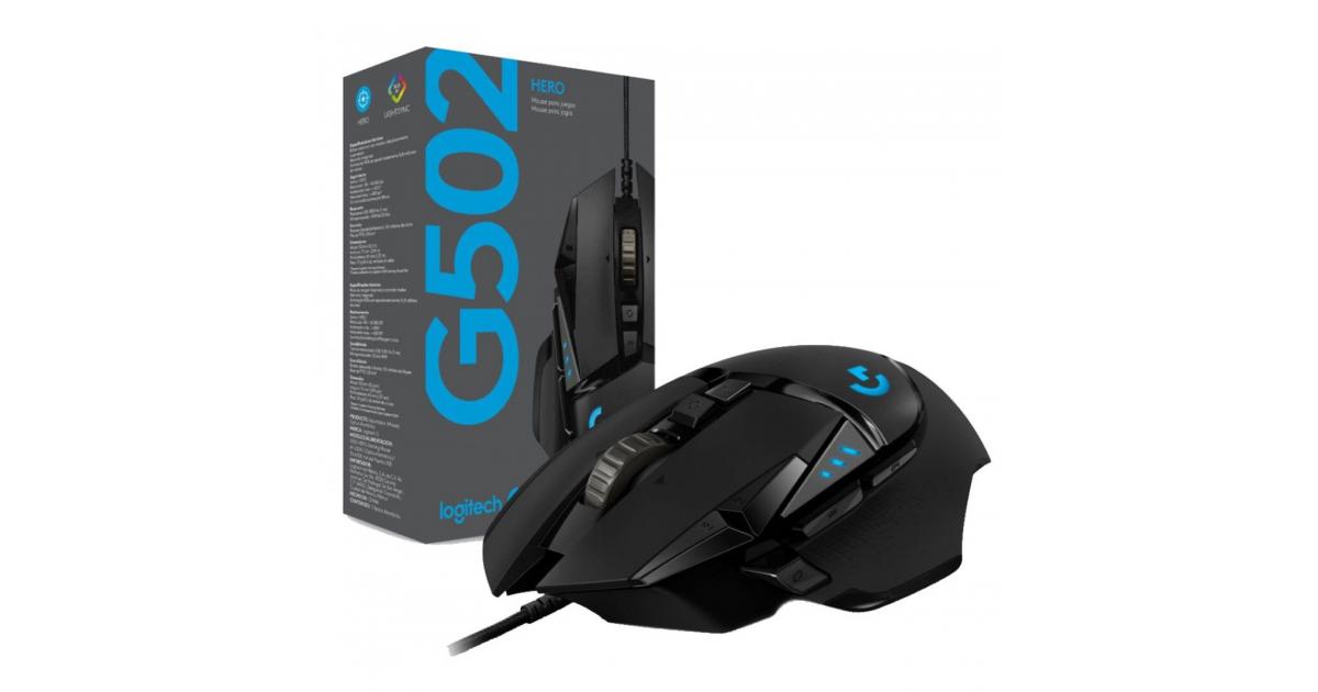Logitech G502 HERO, Fully Programmable 11 Buttons W/ Hero 25K Sensor ...