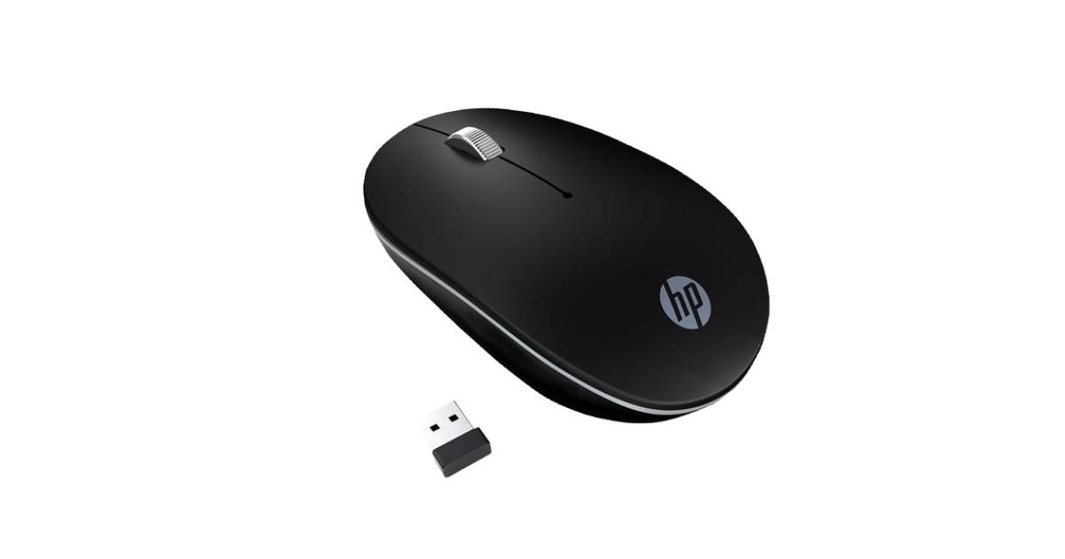 HP S1500 1600 DPI Optical USB 2.4GHz Silent Mute Wireless Black Mouse w ...