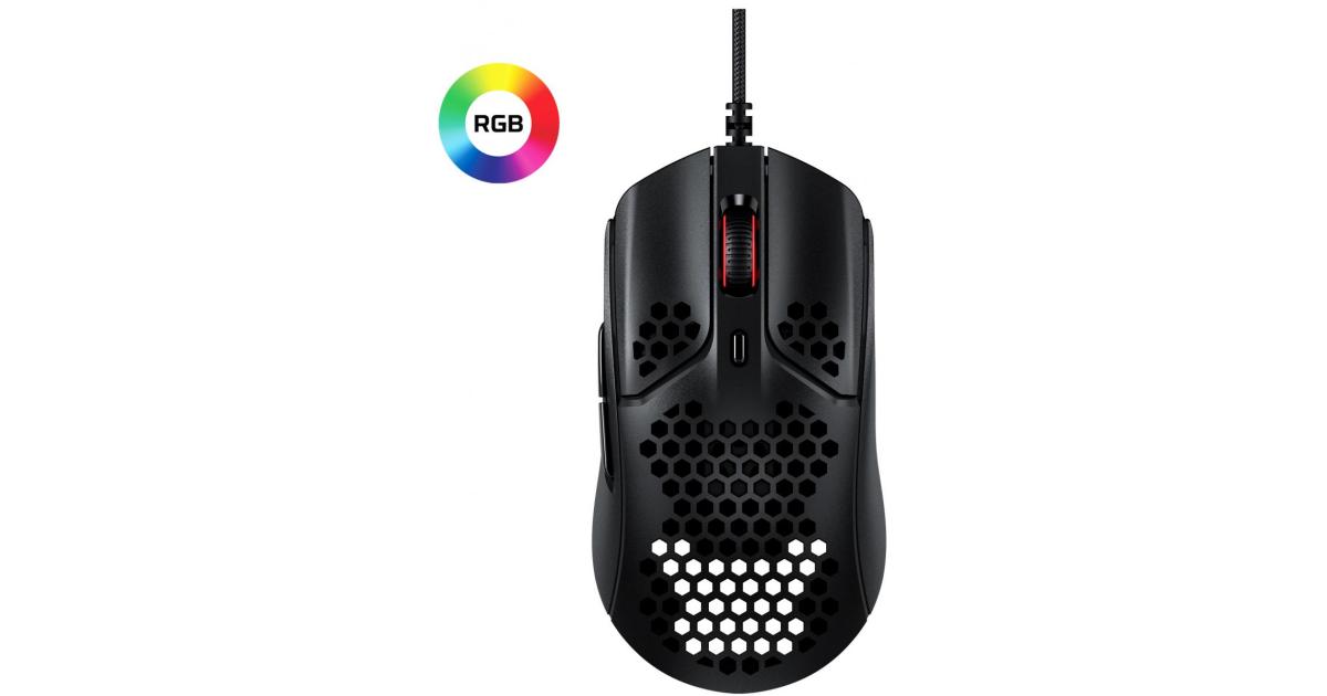 HyperX Pulsefire Haste Ultra-Lightweight, 59g, Honeycomb Shell, Hex ...