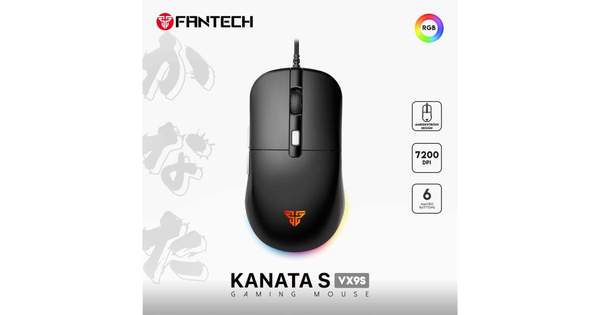 FANTECH KANATA S VX9S RGB Optical Wired Gaming Mouse, 7200 DPI, 82g ...