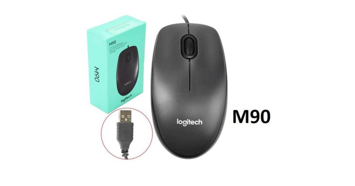 Logitech M90 1000 dpi USB Wired Optical Mouse, Comfort Ambidextrous ...