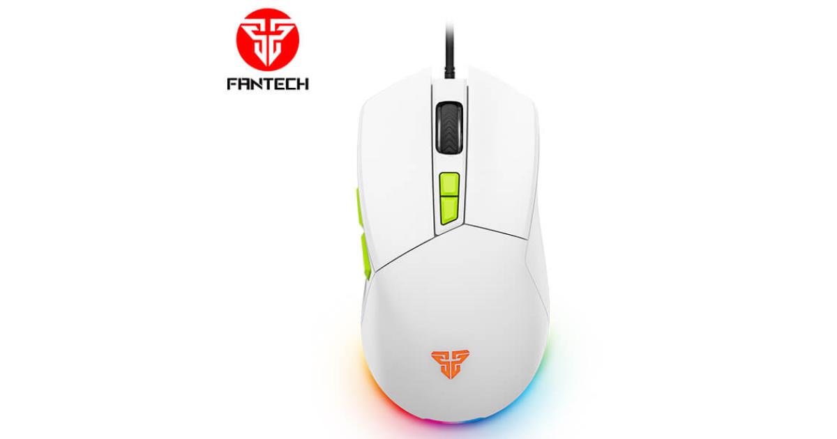 FANTECH PHANTOM II VX6 RGB Optical Wired (White) Gaming Mouse, 7200 DPI ...