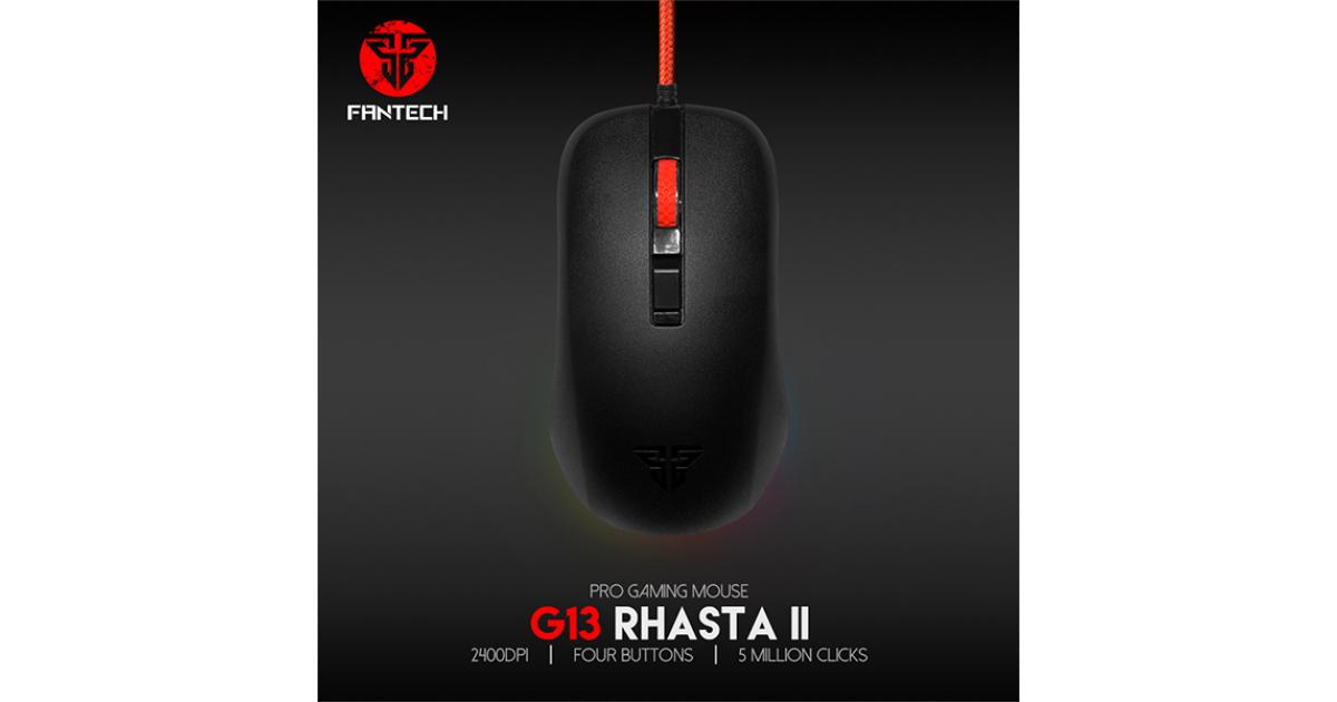 Fantech RHASTA II G13 Wired RGB Gaming Mouse, 2400 DPI, Braided USB ...