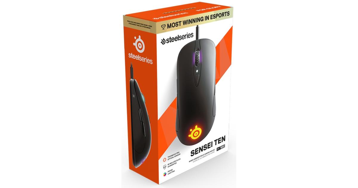 SteelSeries Sensei Ten RGB TrueMove Pro Optical Sensor Wired Gaming ...