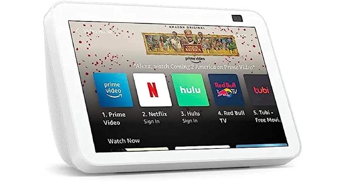 AMAZON ECHO SHOW 8 SMART DISPLAY ALEXA 2nd GEN - WHITE | 8.40081E+11 ...