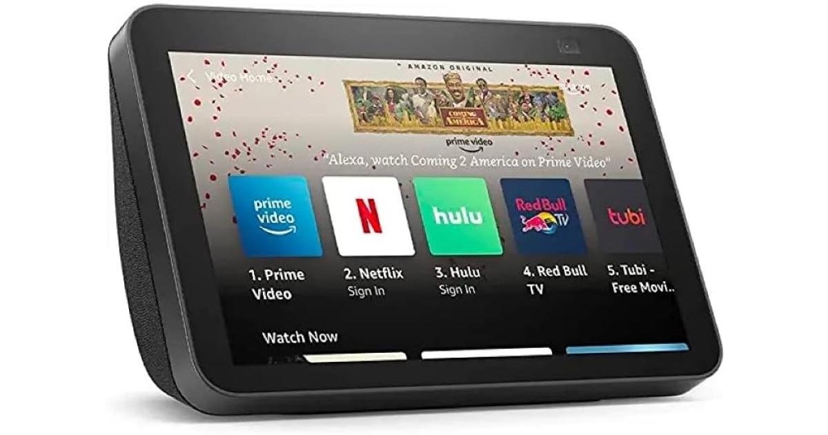 AMAZON ECHO SHOW 8 SMART DISPLAY ALEXA 2nd GEN - BLACK | 8.40081E+11 ...
