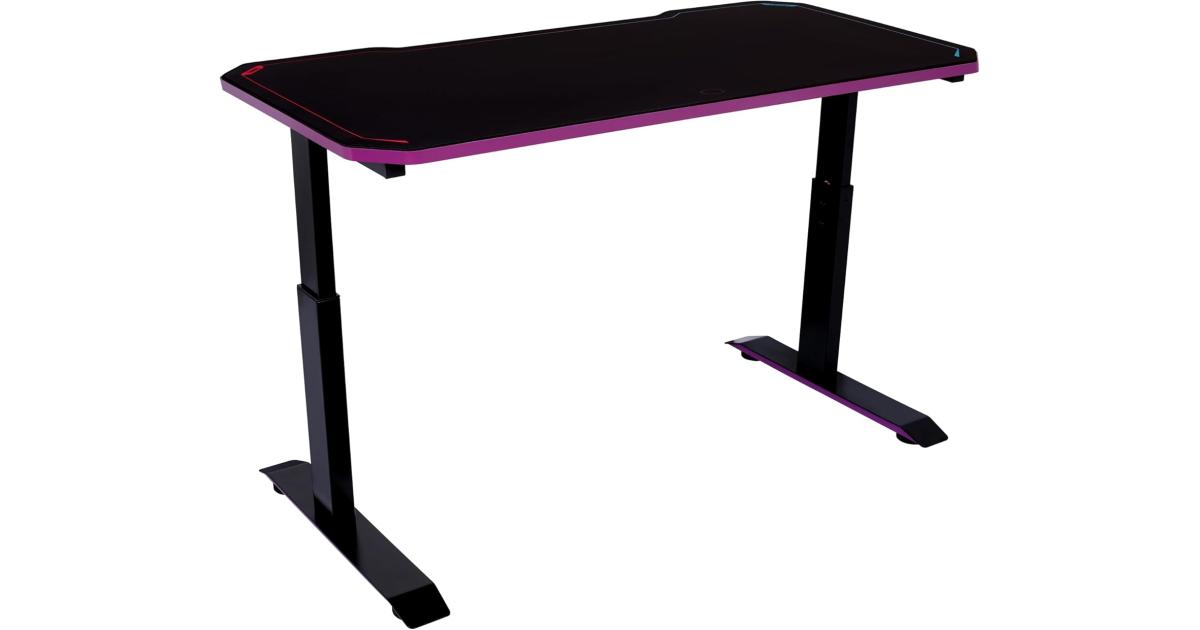 Cooler Master GD120 V1 (Black & Purple) Gaming Desk w/ Steel & Aluminum ...