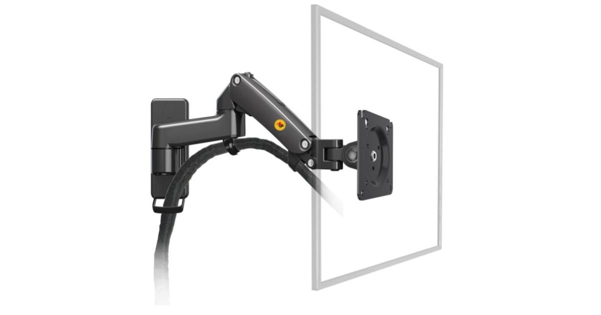 North Bayou (NB F150) Ergonomic Wall Mount Single Monitor Arm, Up To 17 ...