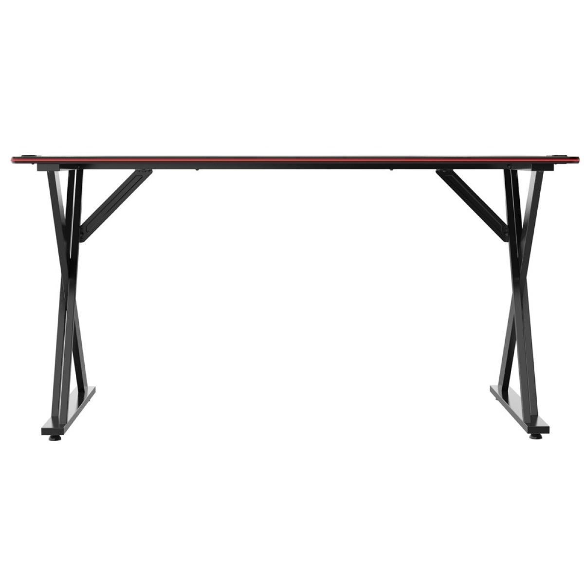 Twisted Minds X Shaped RGB Gaming Desk, Carbon Fiber Cover, Cable ...