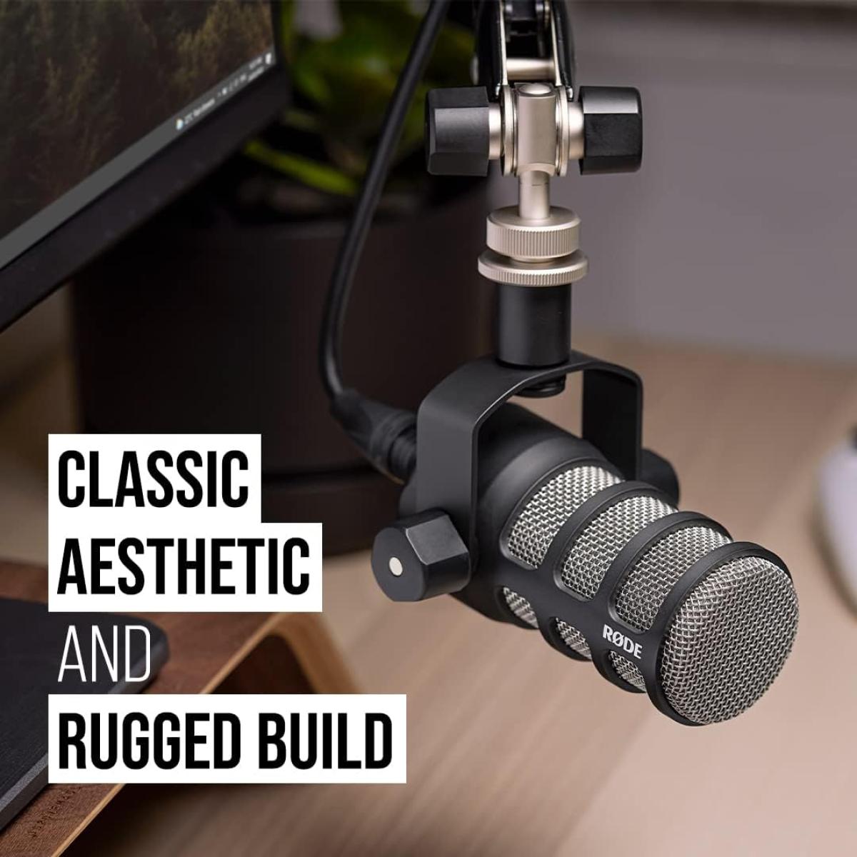 Rode PodMic XLR Cardioid Broadcastb-Quality Dynamic Unidirectional ...