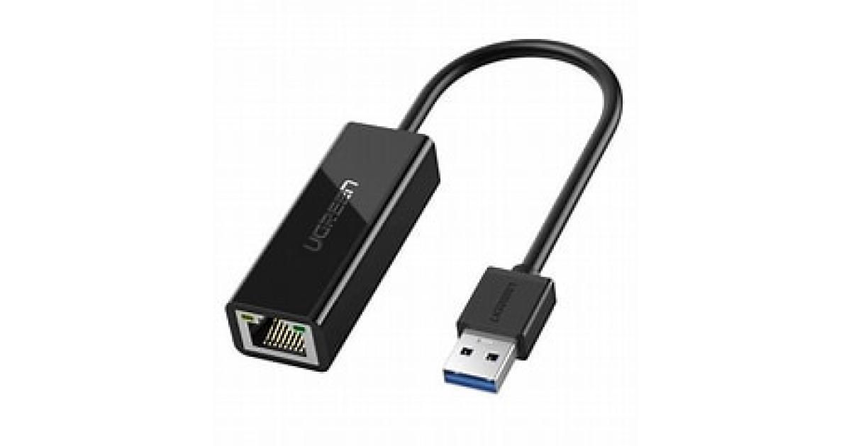 UGREEN CR111 Cable USB 3.0 Gigabit Ethernet Adapter (Black) | CR111 ...
