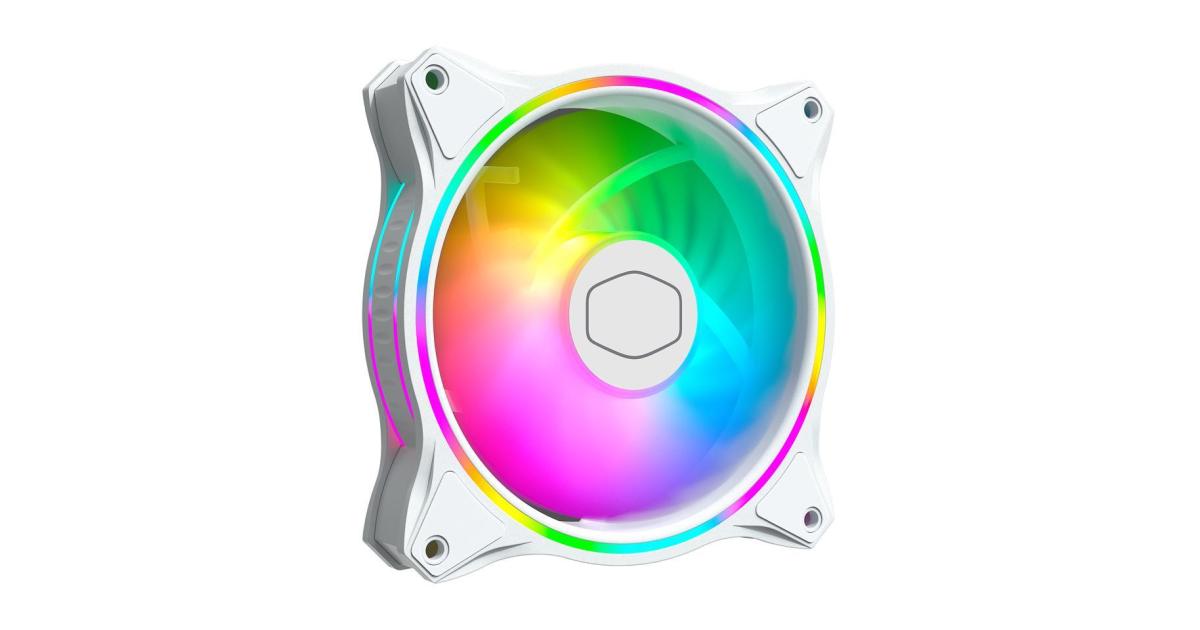 Cooler Master MASTERFAN MF120 Halo ARGB - White Edition | 120 Halo | OS ...