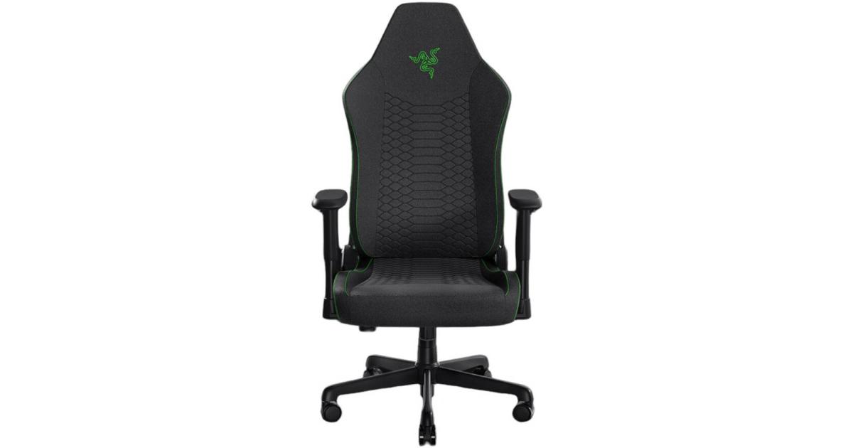 Razer Iskur V2 X (Black) Fabric Ergonomic Gaming Chair w/ High Density ...