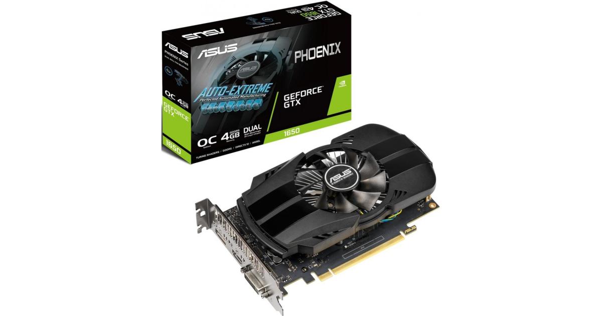 Asus NVIDIA GTX 1650 Phoenix Fan OC Edition 4GB GDDR5 | ph-gtx 1650-O6G ...