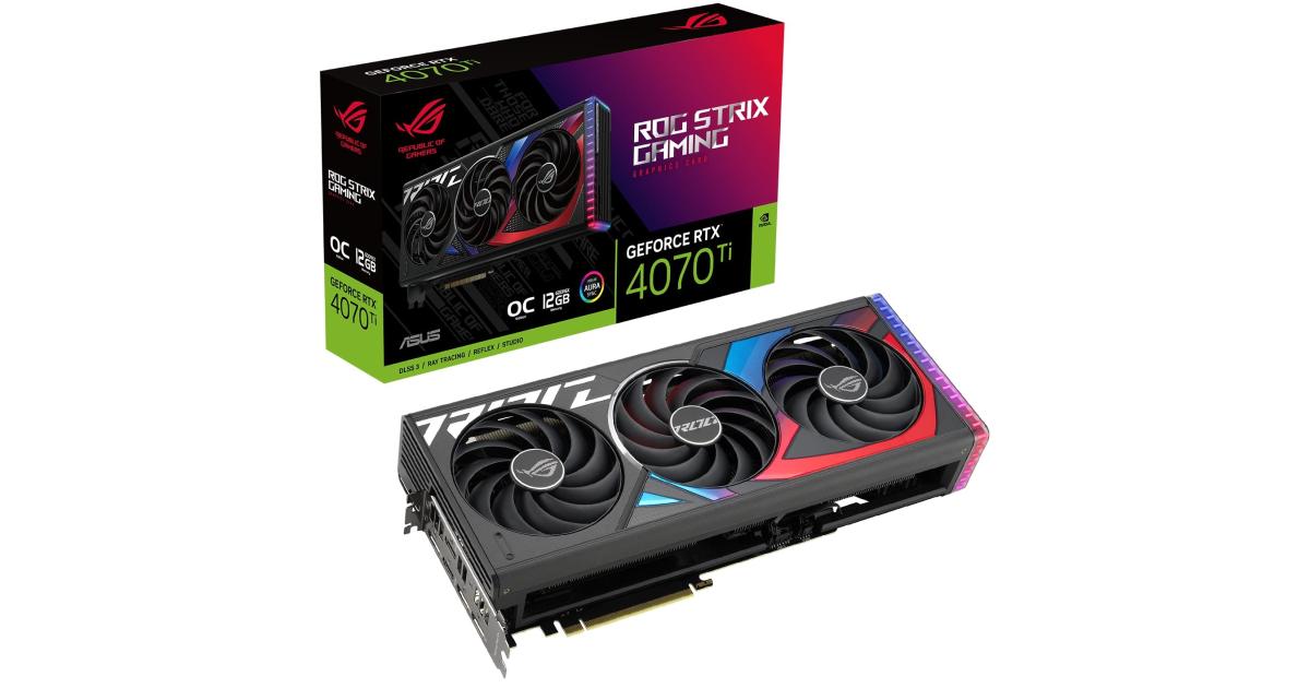 ASUS ROG Strix GeForce RTX 4070Ti 12GB GDDR6X OC Edition - Graphics ...