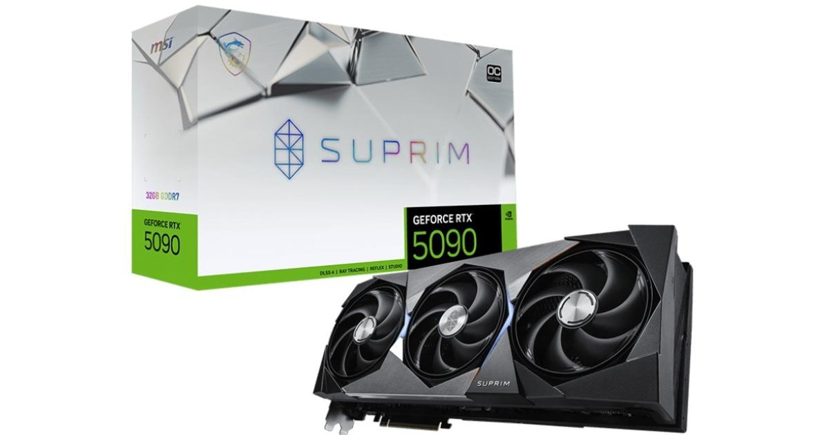 MSI GeForce RTX 5090 SUPRIM OC 32GB GDDR7 - Graphics Card | G5090-32SPC ...