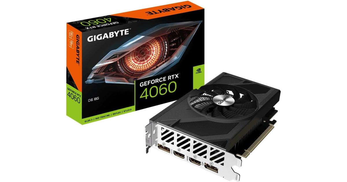 GIGABYTE GeForce RTX 4060 D6 8GB GDDR6 - Graphics Card | GV-N4060D6-8GD ...