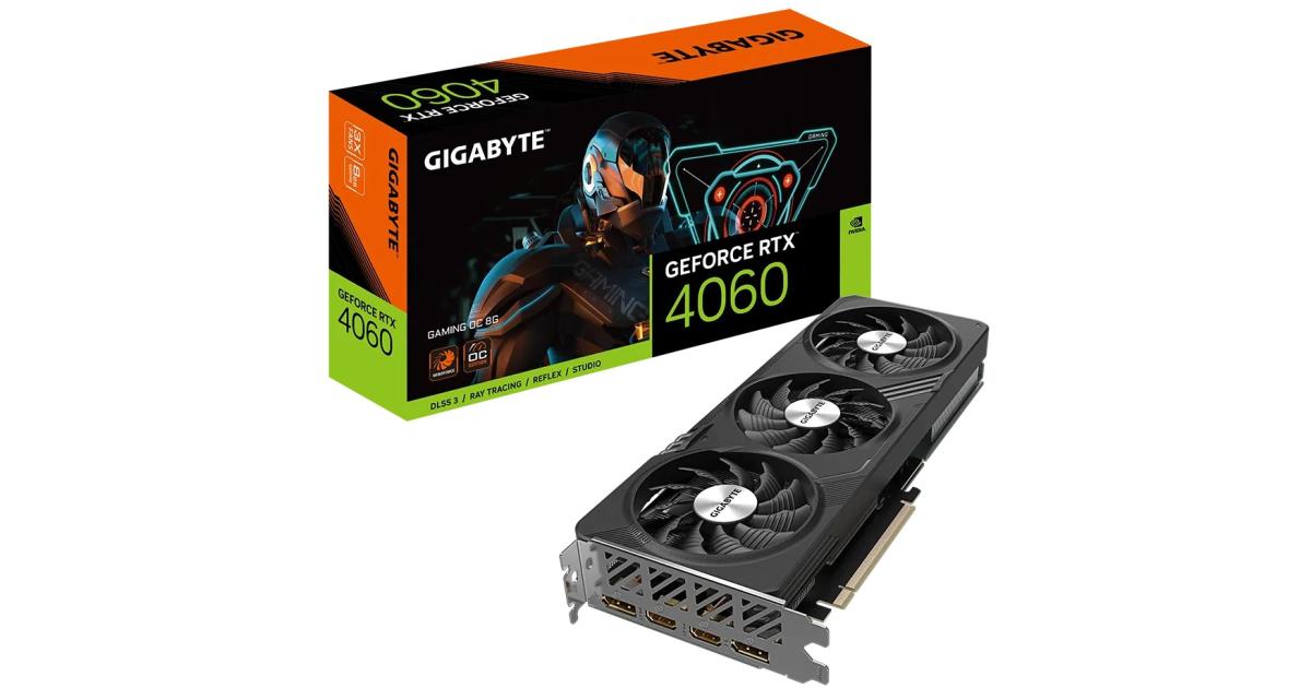 GIGABYTE GeForce RTX 4060 GAMING OC 8GB GDDR6 - Graphics Card | GV ...