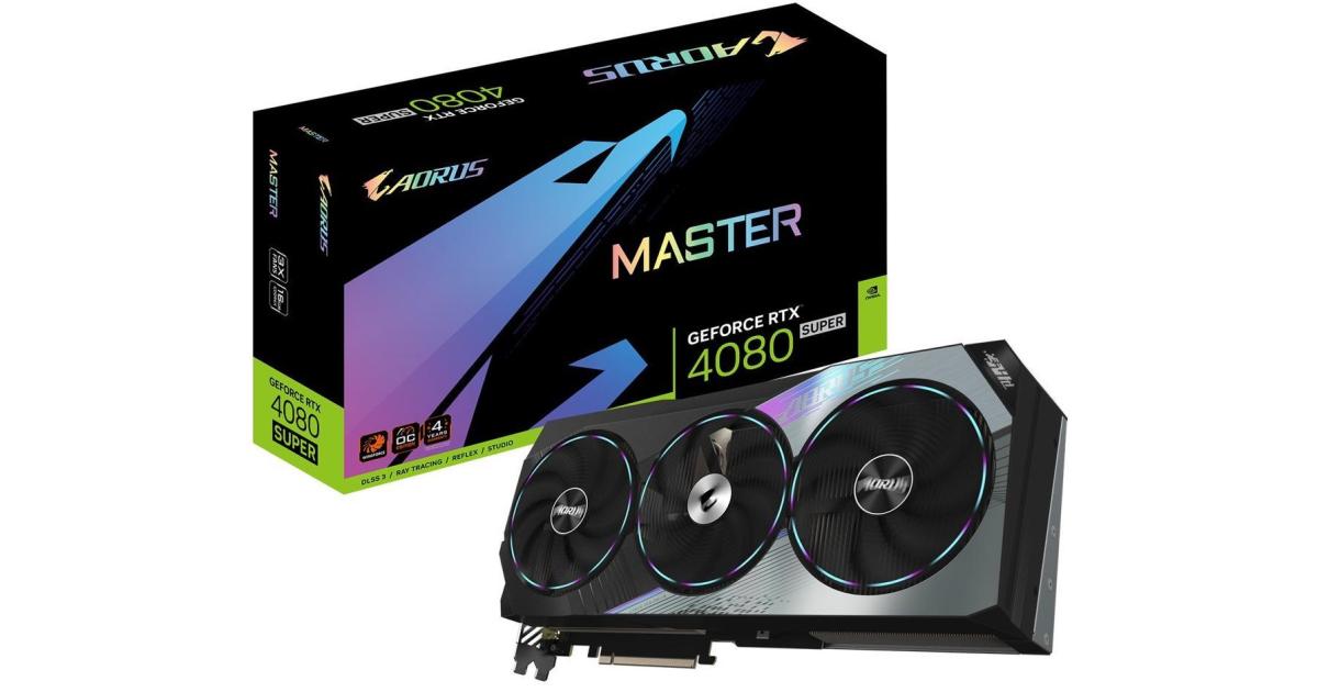 GIGABYTE AORUS GeForce RTX 4080 SUPER MASTER 16GB GDDR6X - Graphics ...