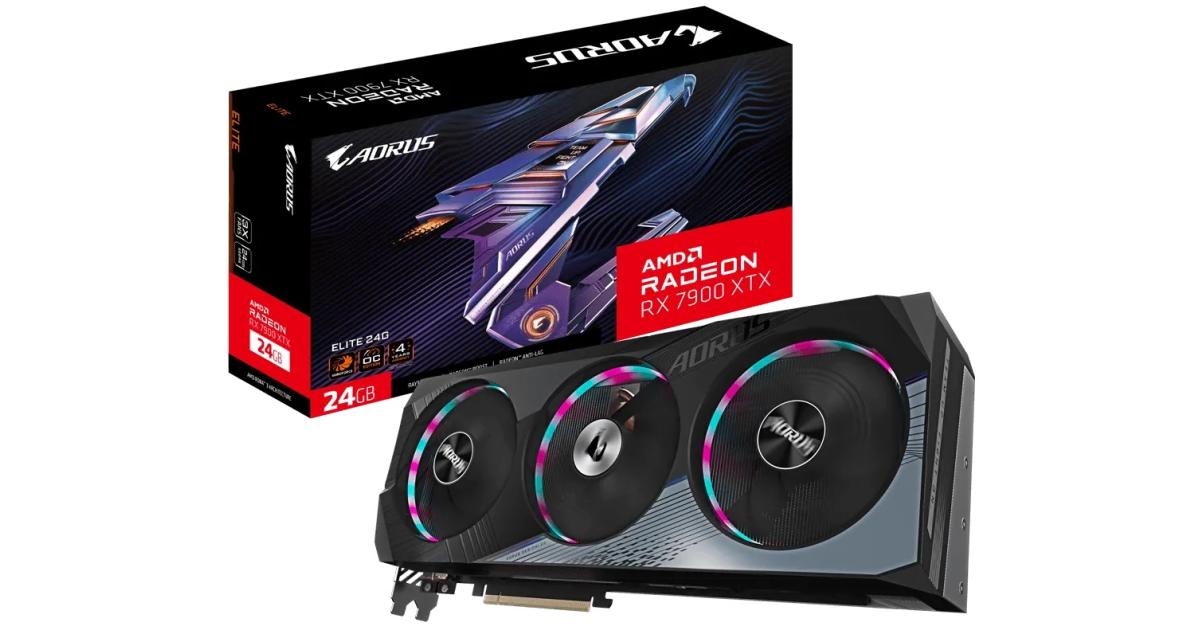 GIGABYTE AORUS AMD Radeon RX 7900 XTX ELITE 24GB GDDR6 - Graphics Card ...