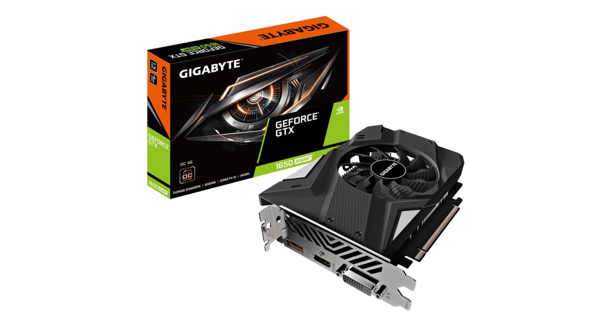 Gigabyte GeForce® GTX 1650 SUPER™ WINDFORCE OC 4G Single Fan - Graphics ...