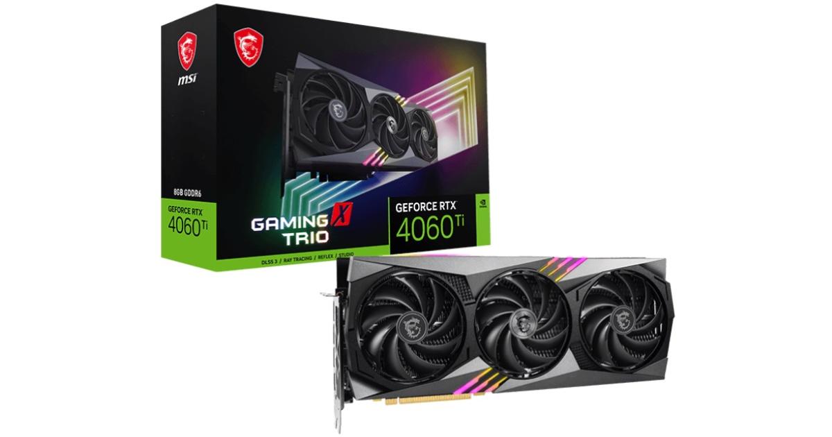 MSI GeForce RTX 4060 Ti GAMING X TRIO 8GB GDDR6 - Graphics Card | MSI ...
