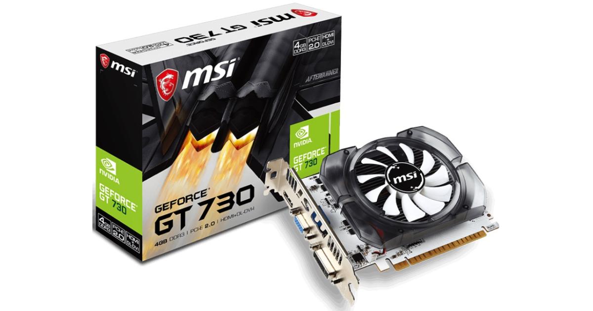 MSI GeForce GT 730 4GB DDR3 - Graphics Card | N730-4GD3V2 | OS | Jordan