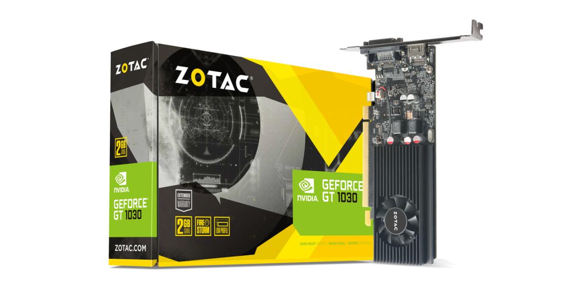 ZOTAC Nvidia GeForce GT 1030 2GB GDDR5 - Graphics Card | ZOTAC GT 1030 ...