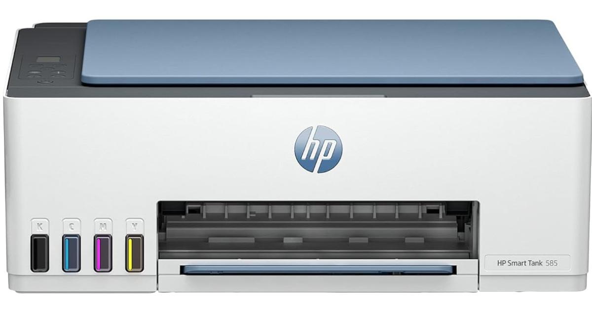 HP Smart Tank 585 Printer Wireless, Print, Scan, Copy, All In One Color ...