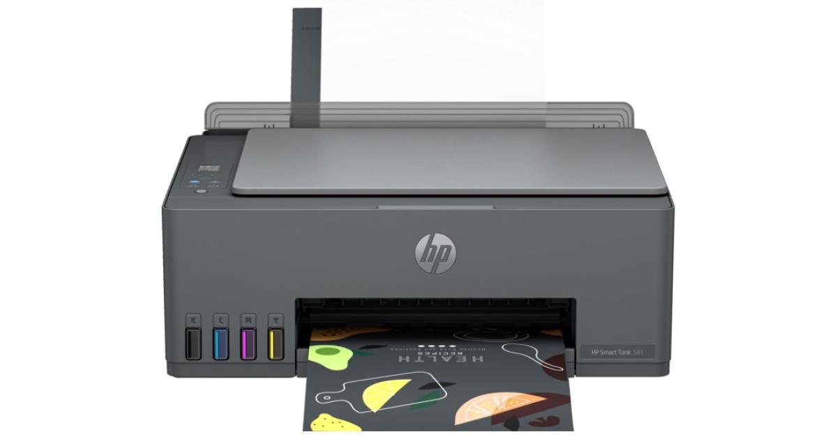 HP Smart Tank 581 All-in-one WiFi Colour Printer with 2 Extra Black Ink ...