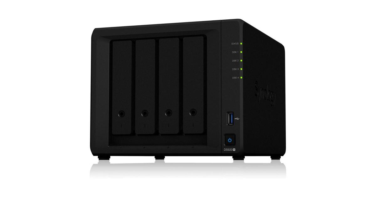 Synology DiskStation DS920+ 4-Bay NAS Storage Enclosure Solution To ...